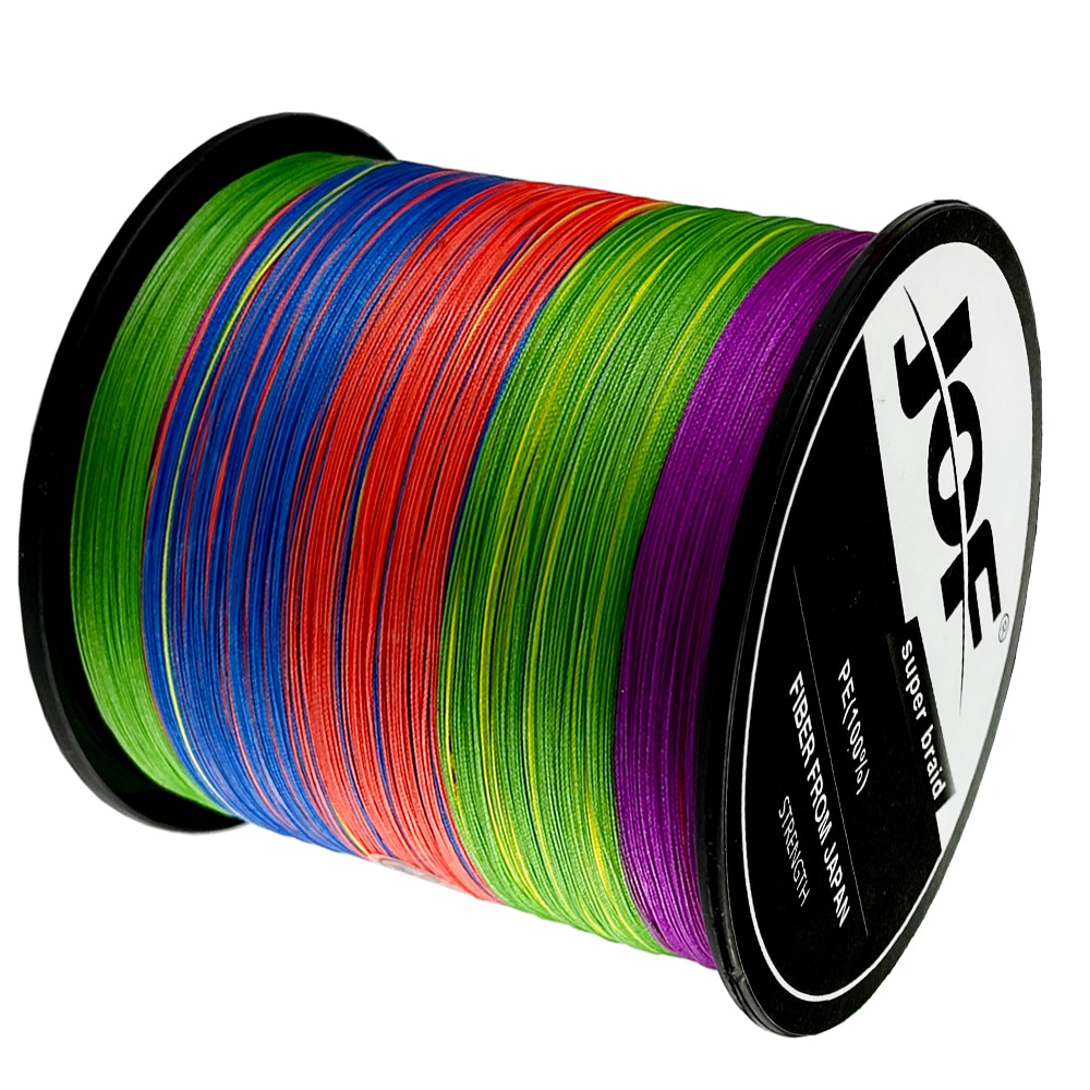 Buy JOF 8 Strands 1000M 500M 300M 100M Multicolor Braided Fishing Line ...